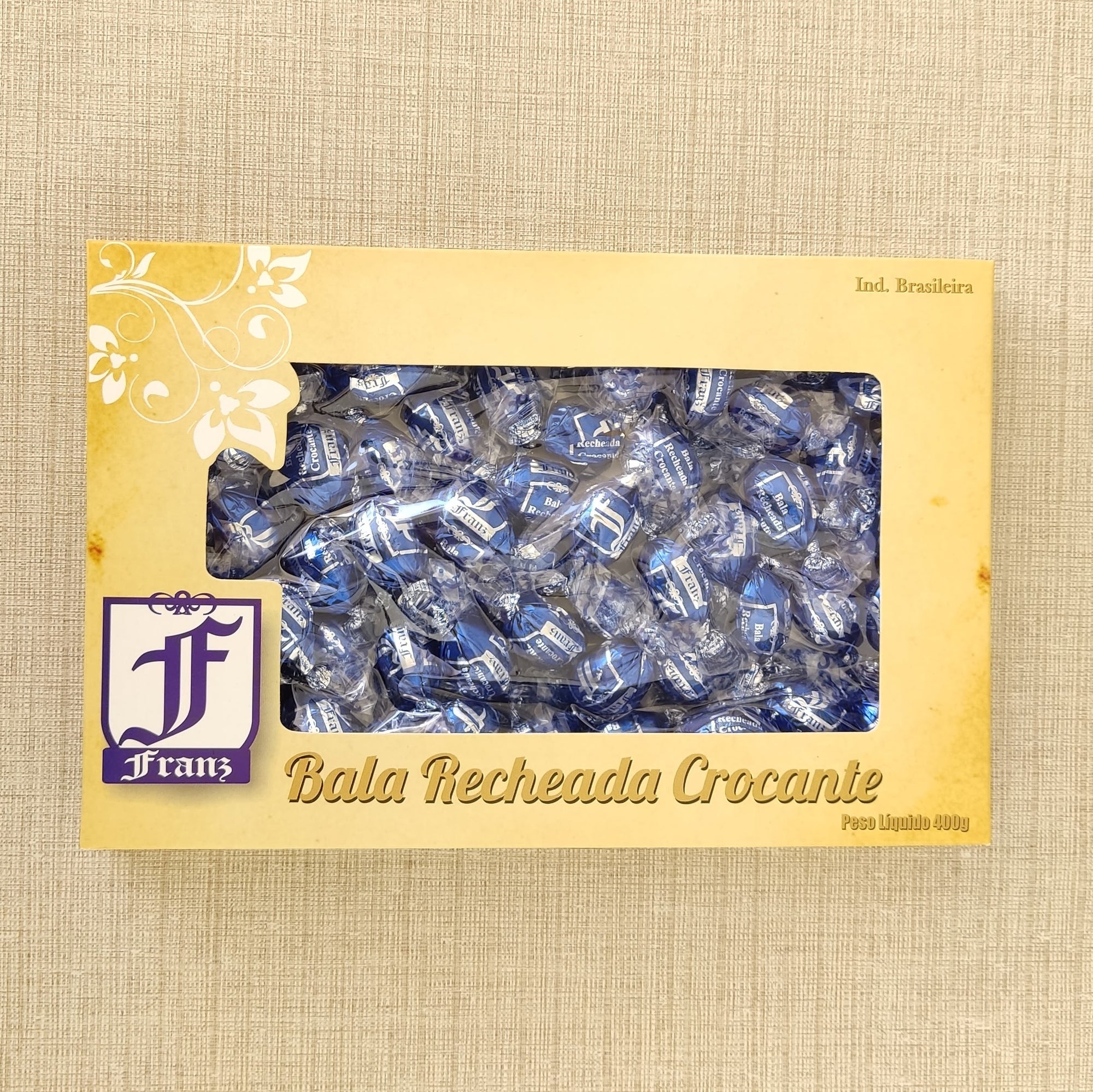 Bala Recheada Crocante 400g - Chocolates Franz